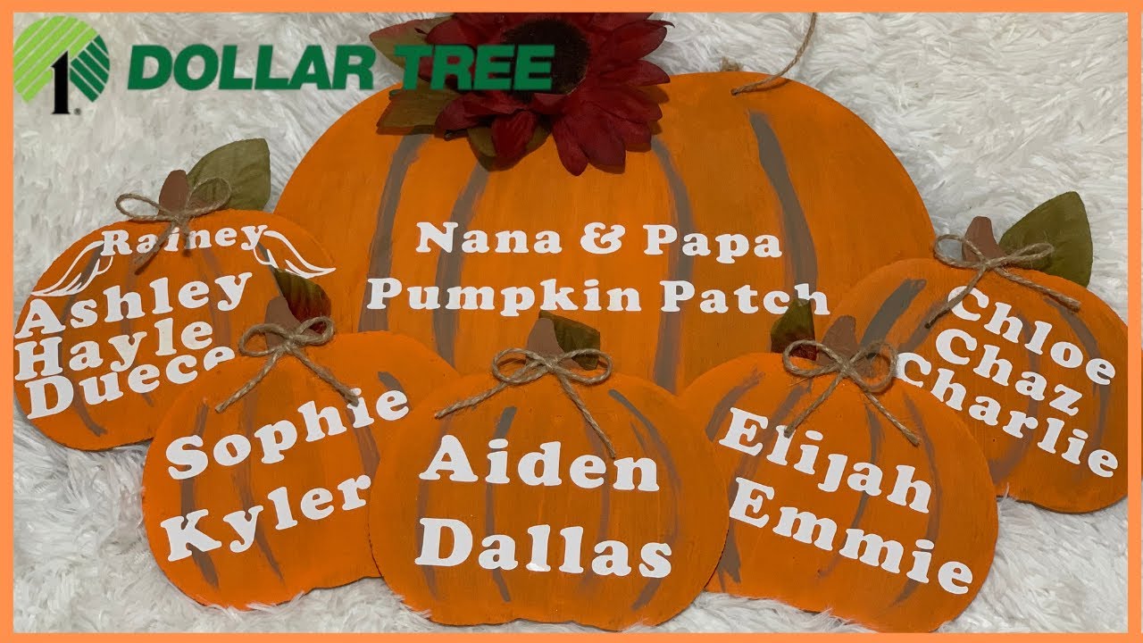 Personalized Pumpkin Patch With Names - YouTube