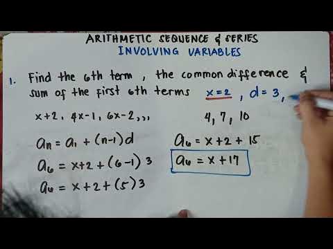 Arithmetic Sequence and Series Involving Variables | Explain in Detailed | - YouTube