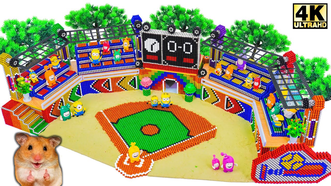 How To Build MLB Baseball Field of Dreams from Magnetic Balls and ...