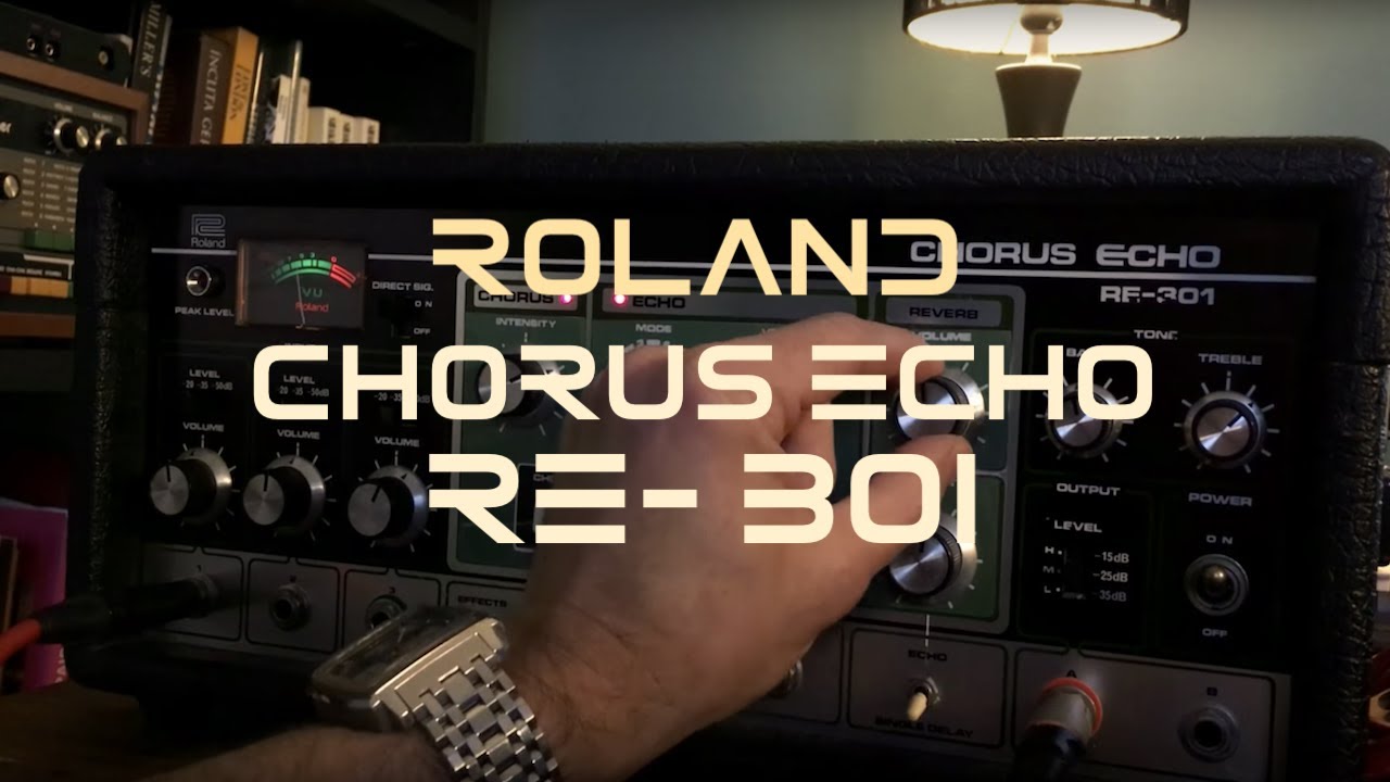 Minibrute through a Roland RE 301 + sound on sound - YouTube