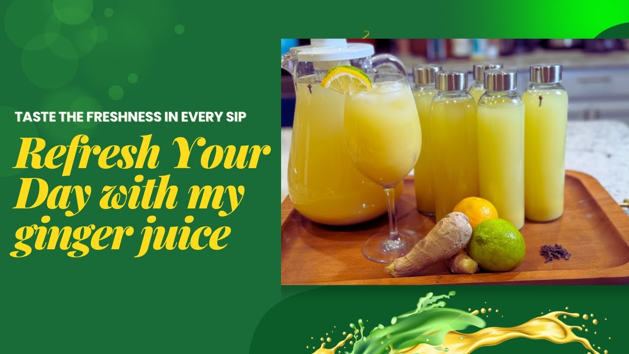 I Made Ginger Juice from Scratch | Sierra Leone Ginger Beer - YouTube