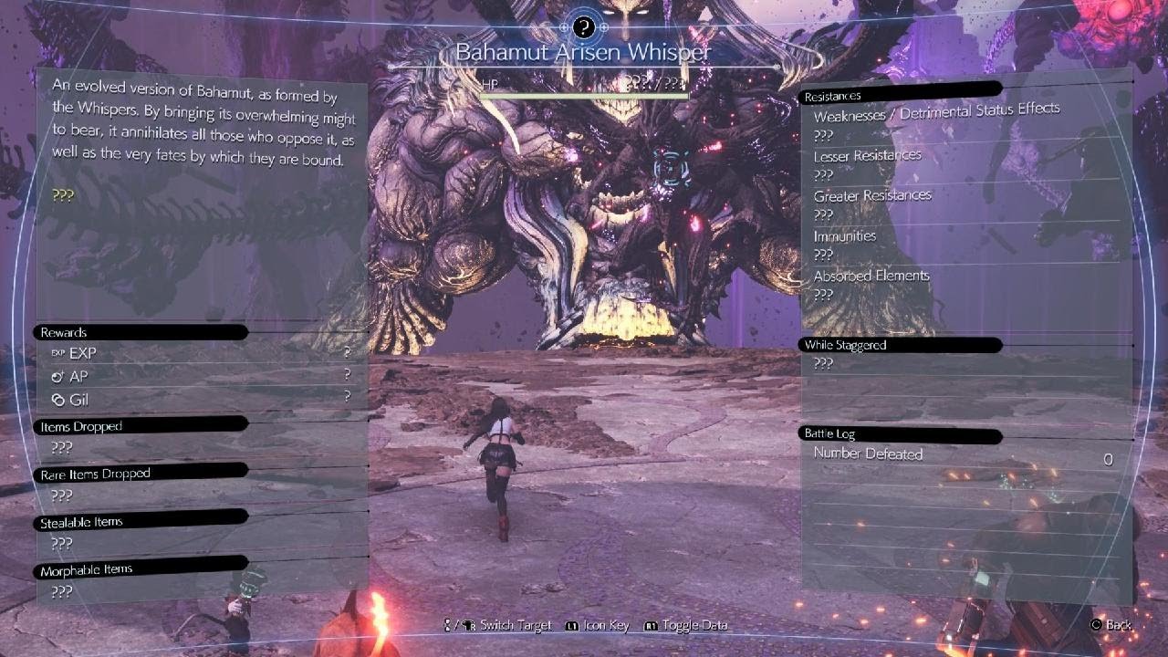 FINAL FANTASY VII REBIRTH - Chapter 14 Bahamut Arisen Whisper Boss ...