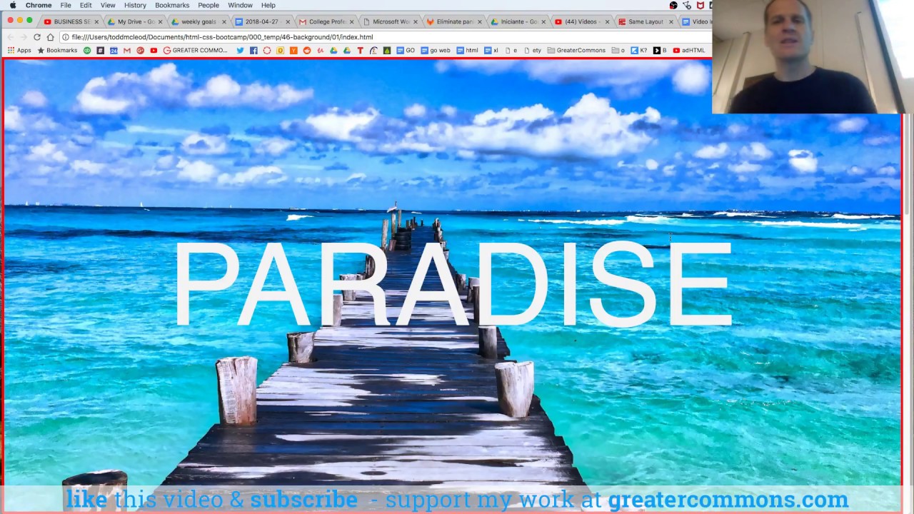Css Background Attachment Youtube