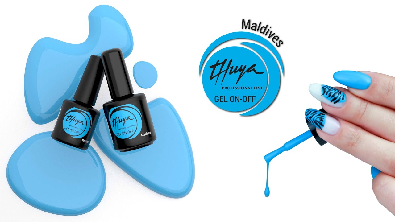 On off permanent gel nail polish: Maldives - YouTube