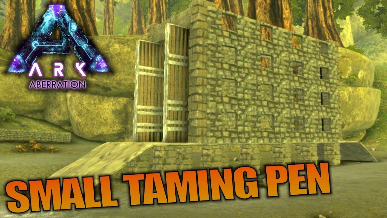 SMALL TAMING PEN | ARK: Aberration | Let's Play ARK Aberration Gameplay ...