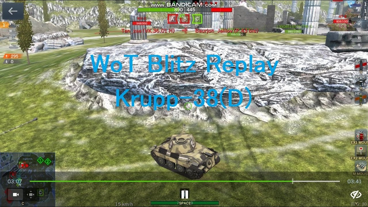 WoT Blitz 引退決断記念 好きな戦車紹介 7.9.0 Tier5 Krupp-38(D) - YouTube