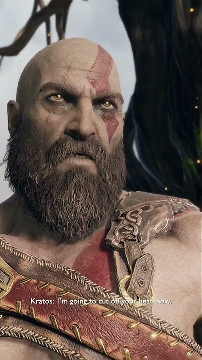 Kratos cuts Mimir's Head | God of war - YouTube