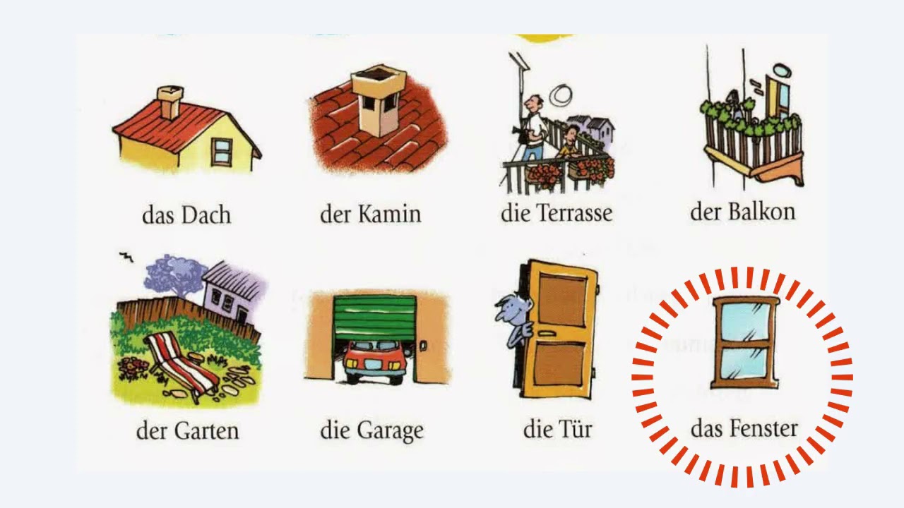 Deutsch lernen/ Wortschatz Haus/GERMAN - YouTube