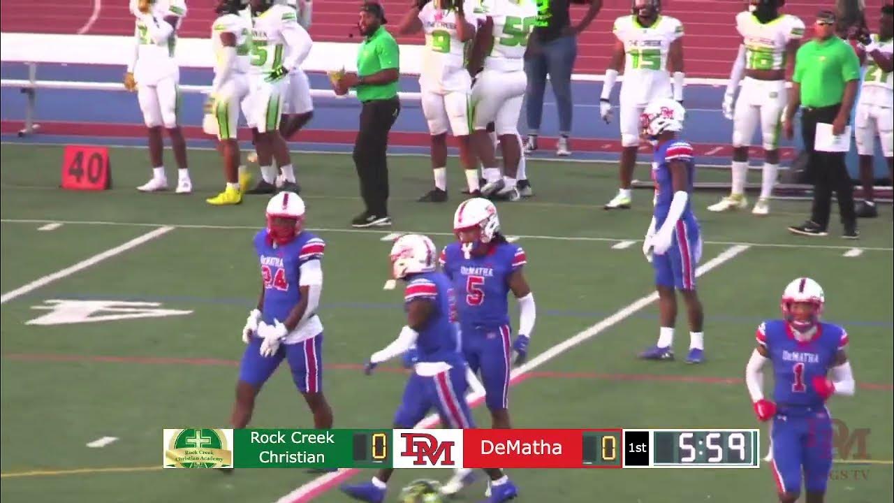 DeMatha Football vs Rock Creek Christian Academy - YouTube
