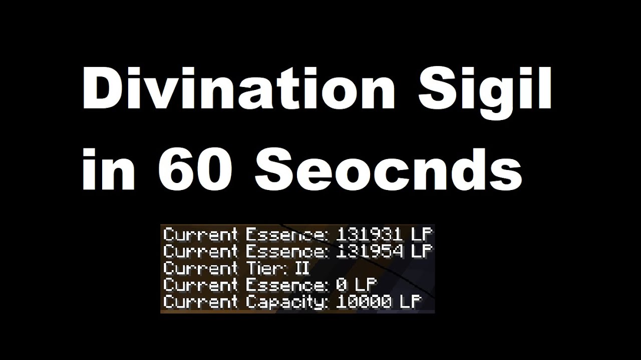 Divination Sigil explained in 60 seconds - YouTube