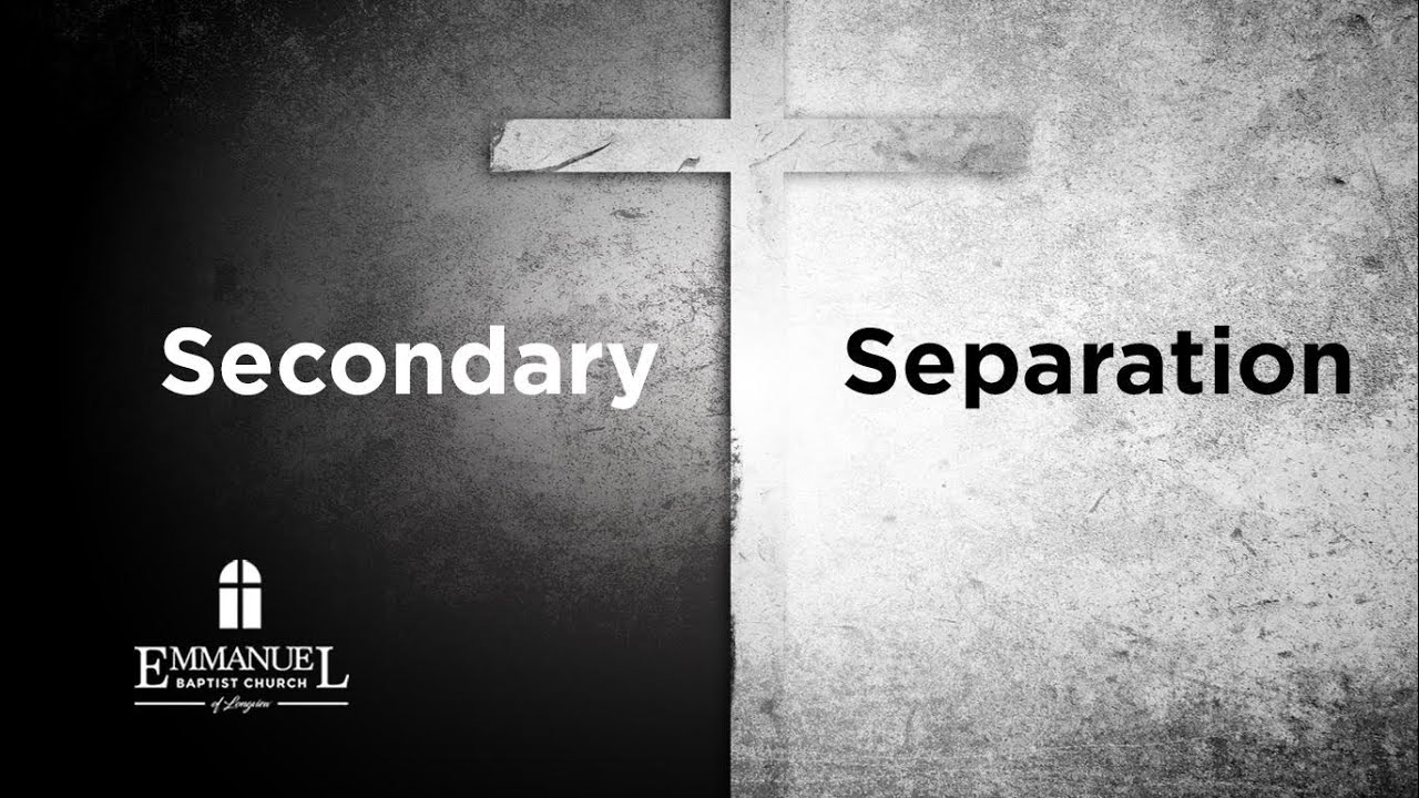 Secondary Separation Sun PM 6 13 21 Pastor Bob Gray II - YouTube
