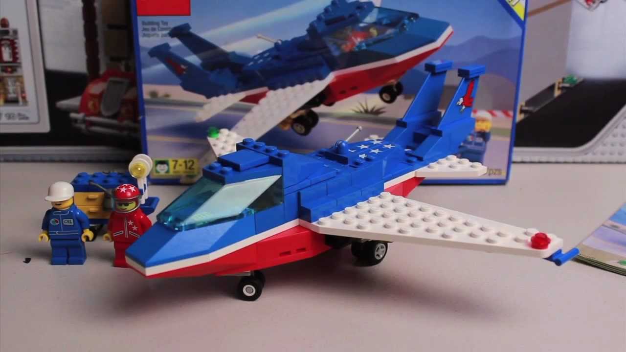 LEGO Set Review: Town Flight Patriot Jet (6331) from 1996 - YouTube