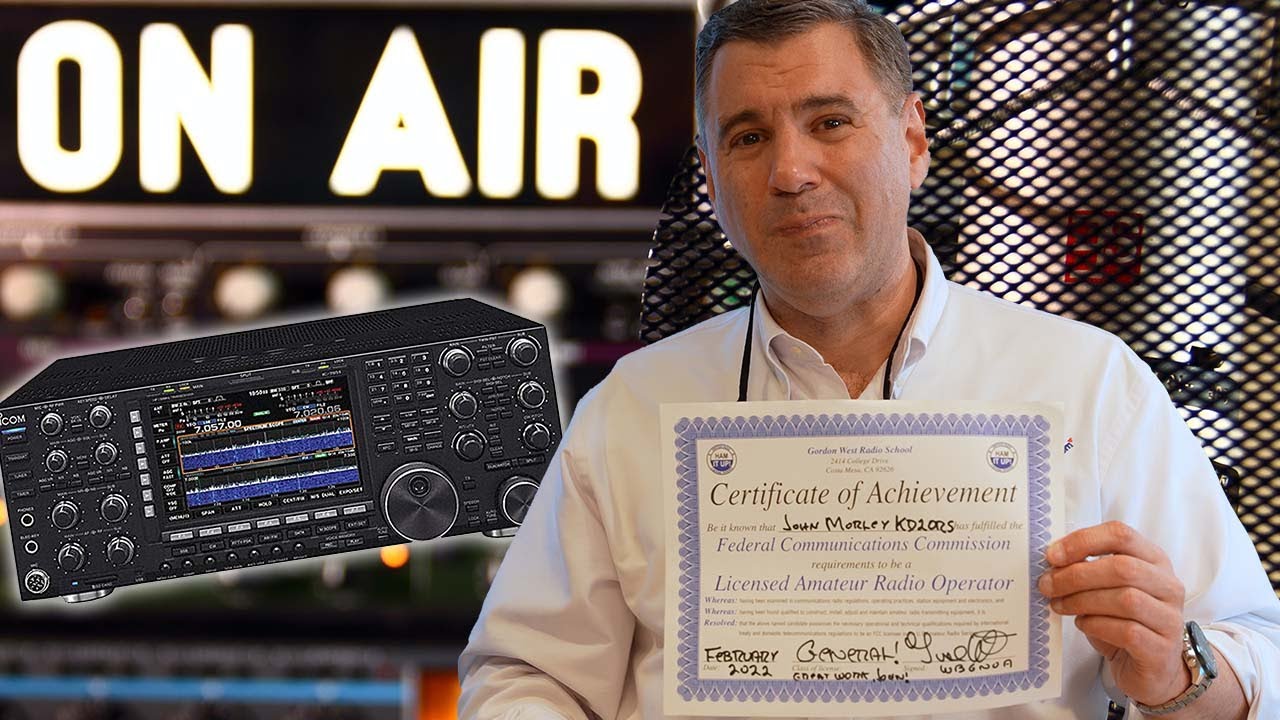 John Receives his Ham Radio General License - YouTube