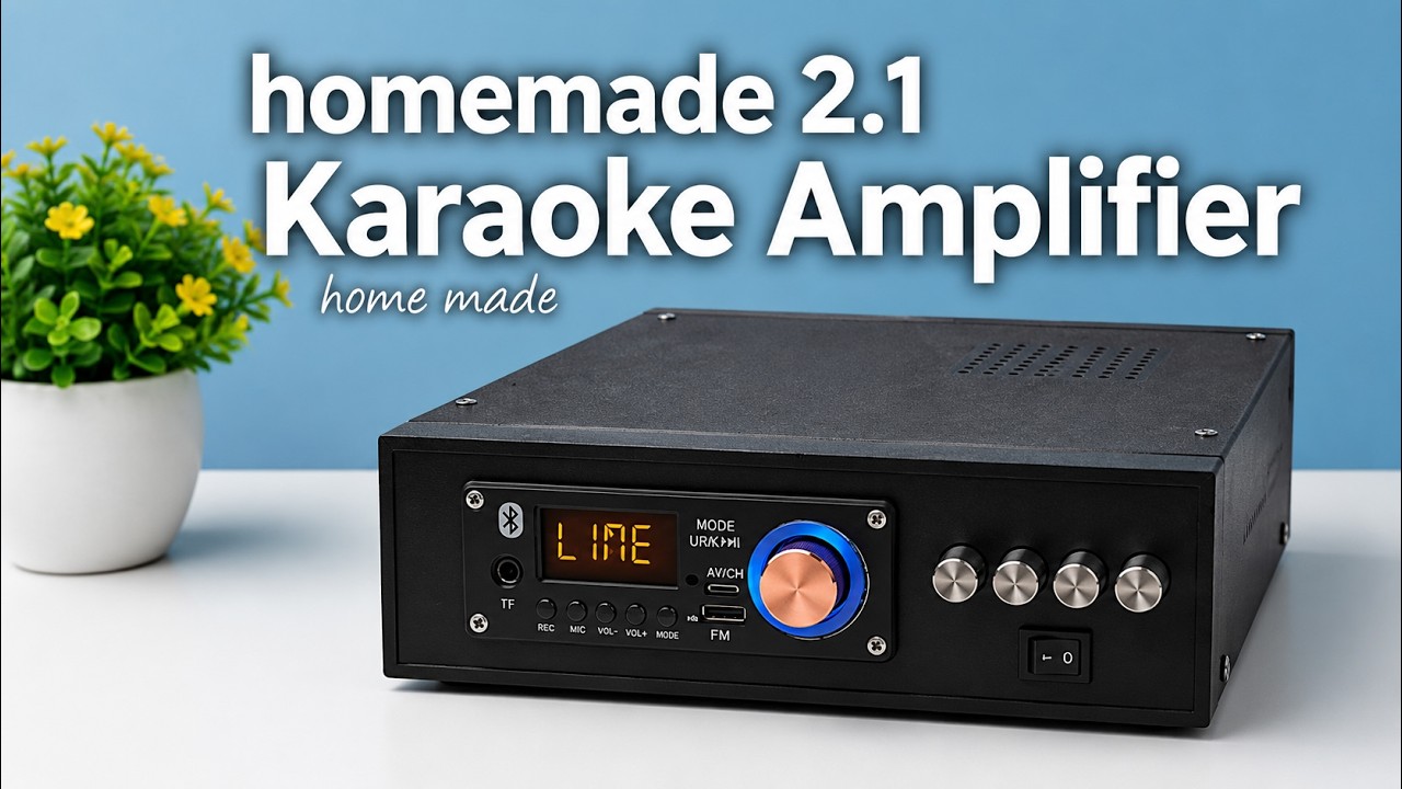 DIY homemade karaoke partybox subwoofer bluetooth speaker amplifier ...