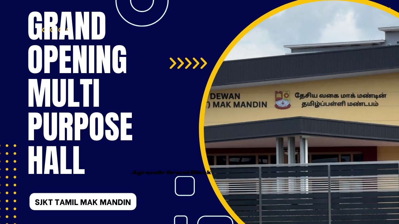 Grand Opening SJKT Mak Mandin Multipurpose hall on 11.6.2023# ...