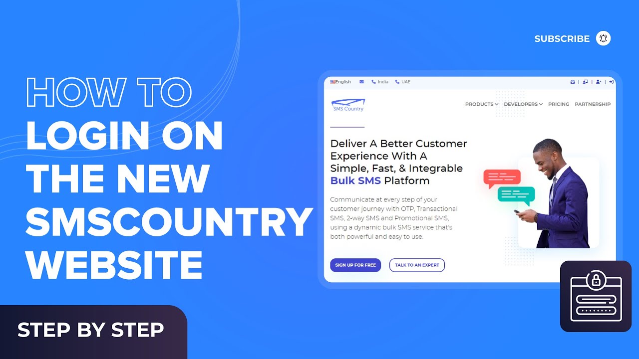 How to Login on the New SMSCountry Website - YouTube