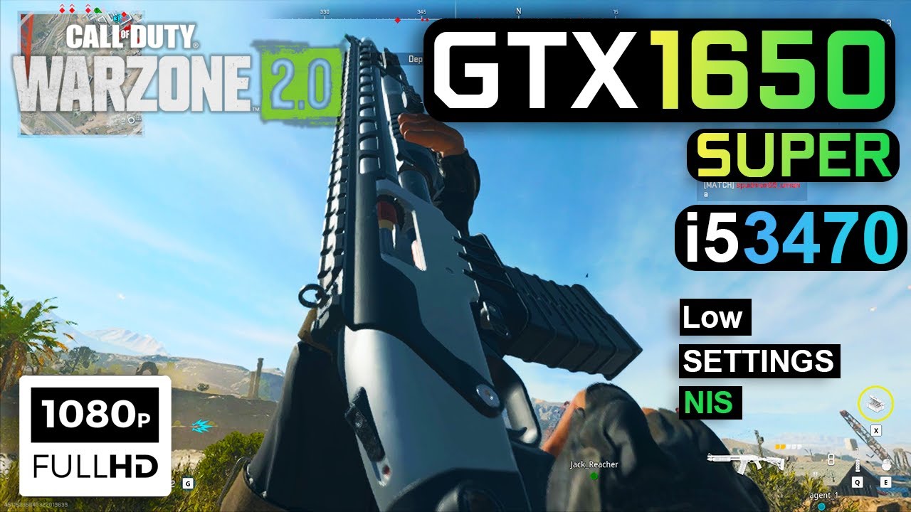 Warzone 2 : GTX 1650 Super + i5 3470 /Low Settings / NIS / 1080P - YouTube
