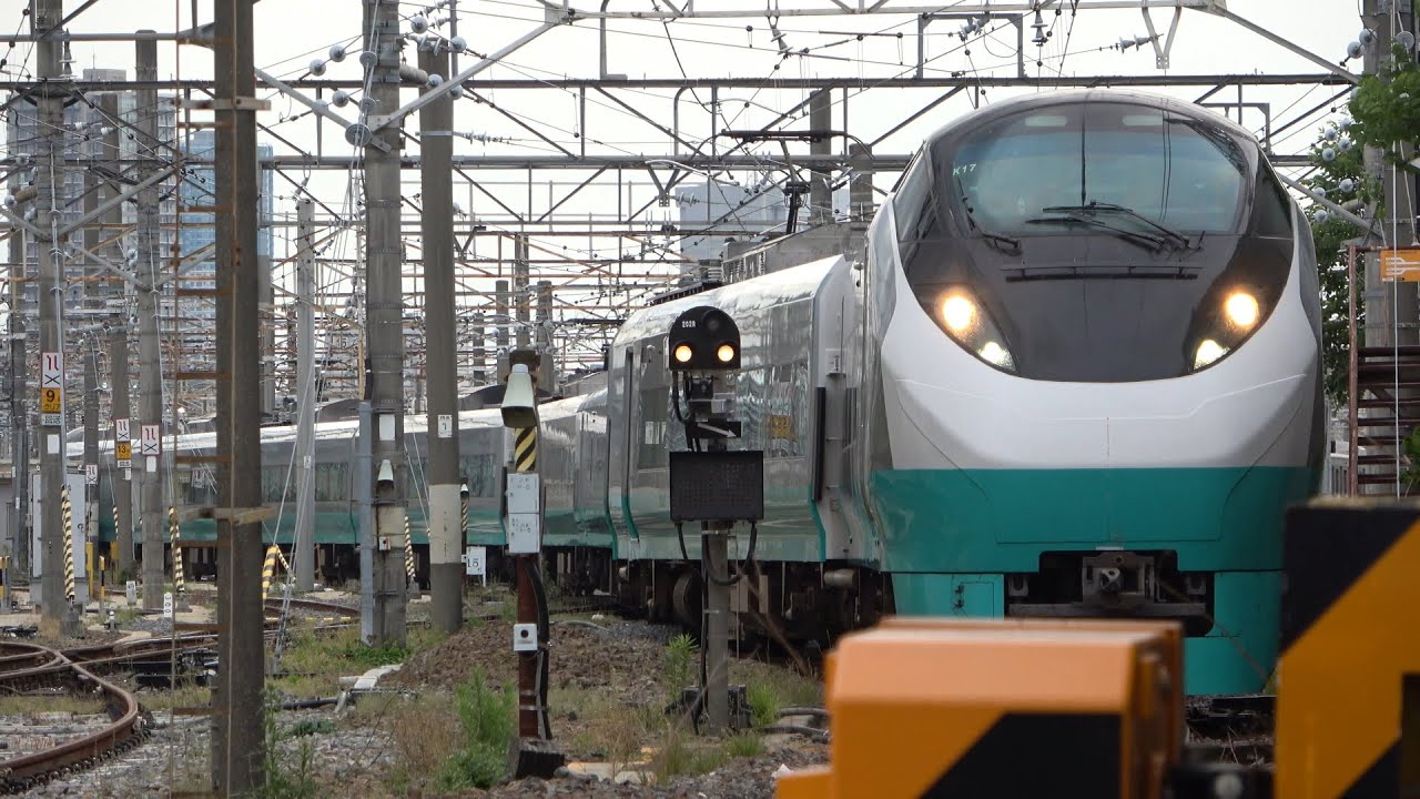 2024/05/15 【フレッシュひたち緑塗装 団臨 送り込み 出区】 E657系 K17編成 尾久車両センター | Japan Railways E657 Series K17 Set at ...