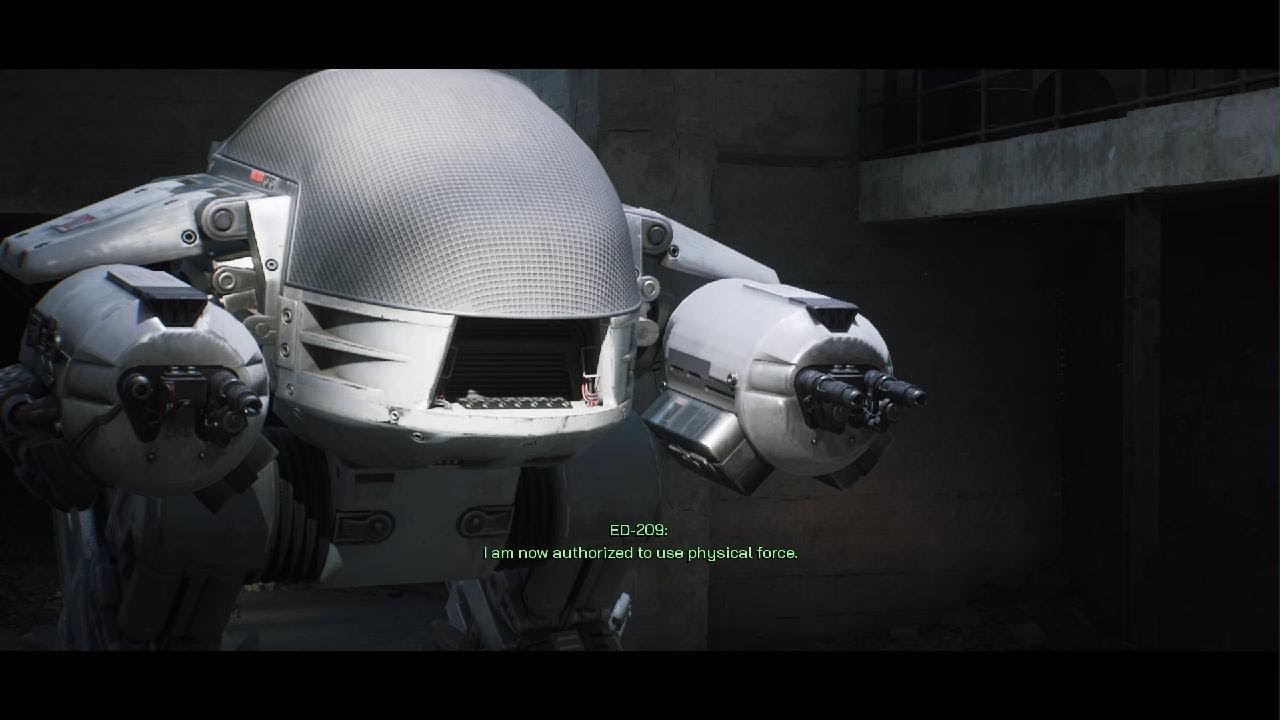 Robocop Rogue City PS5 Gameplay 1 (ED-209 Boss Battle) - YouTube