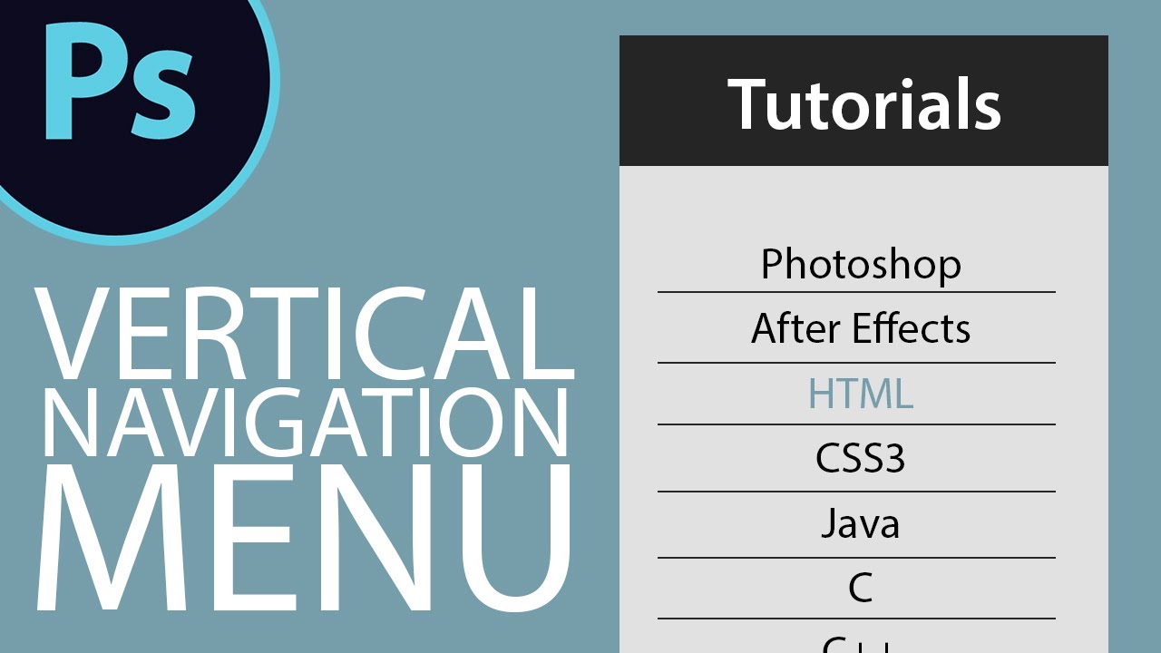 How to Design Vertical Navigation for Website - YouTube