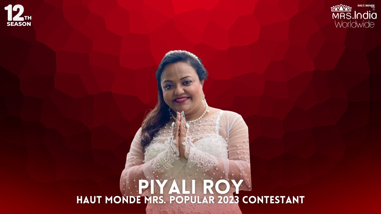 Piyali Roy | Mrs. Popular 2023 - YouTube