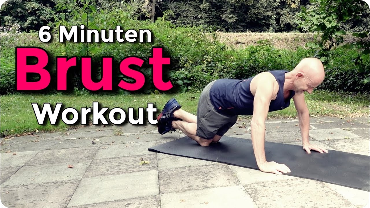 Brustübungen für Zuhause | 6 Minuten Brust Workout ohne Geräte - YouTube