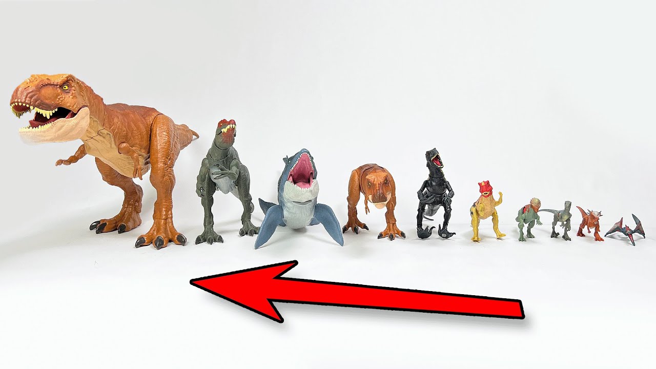GIANT Jurassic World Fallen Kingdom Size Comparison | T-Rex ...