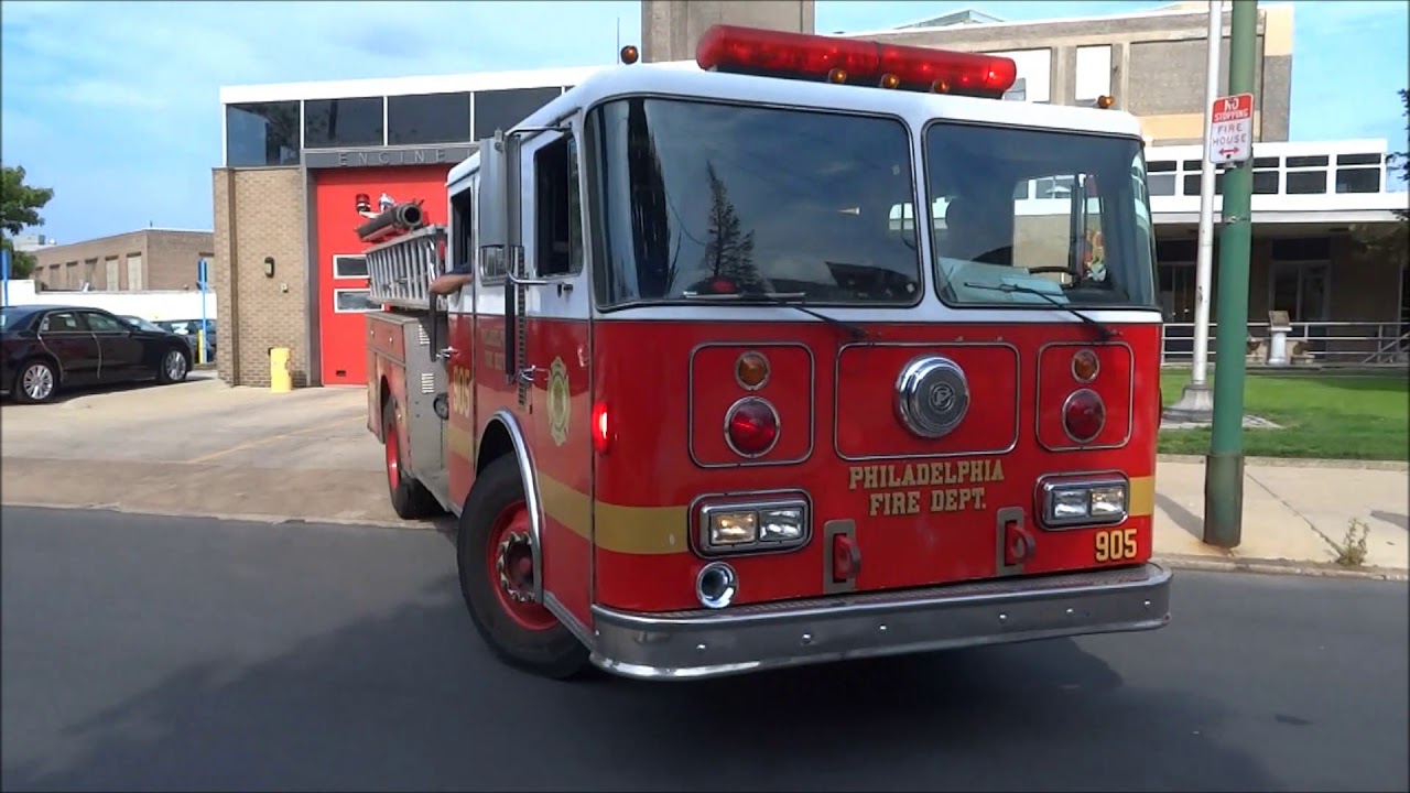PFD Old Engine 905 Responding *Whelen 295* - YouTube