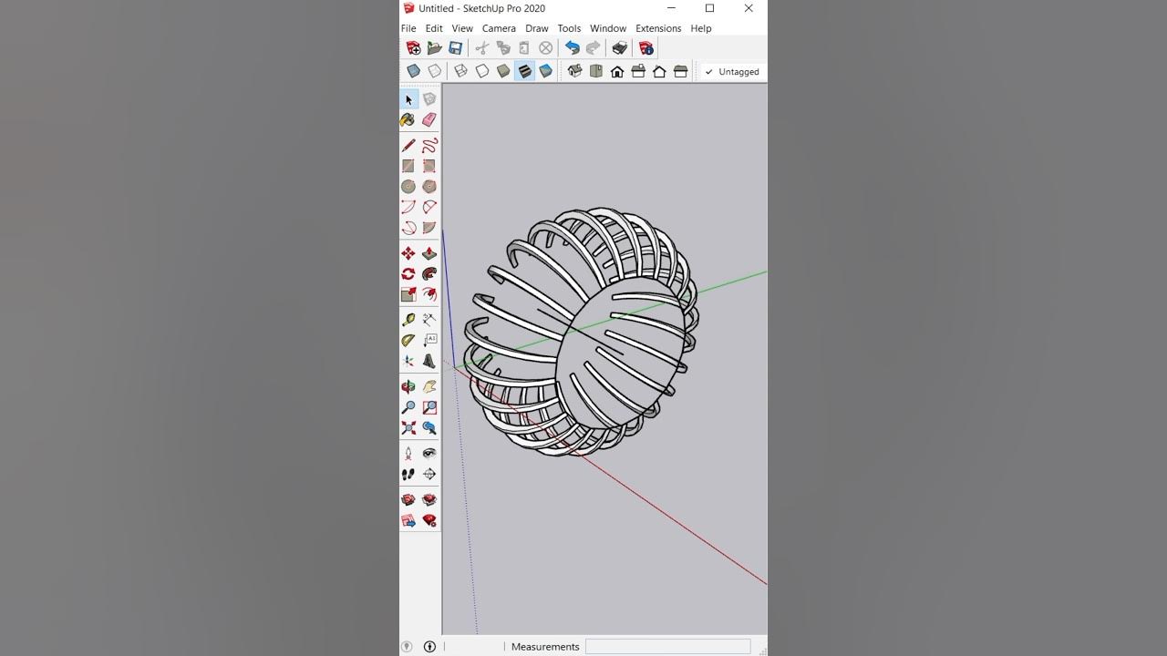 Multiple Copies With Rotate- SketchUp #shorts #sketchup #sketchuptutorial #drawing - YouTube