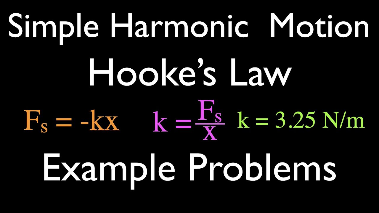 Simple Harmonic Motion 9 Of 16 Hooke s Law Example Problems YouTube simple-harmonic-motion-9-of-16-hooke-s-law-example-problems-youtube