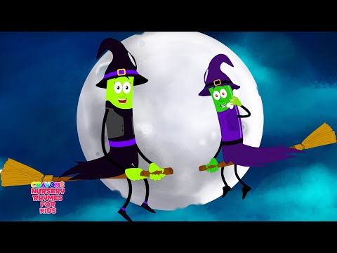 Five Little Witches + More Kids Spooky Songs & Rhymes by Crayons - YouTube