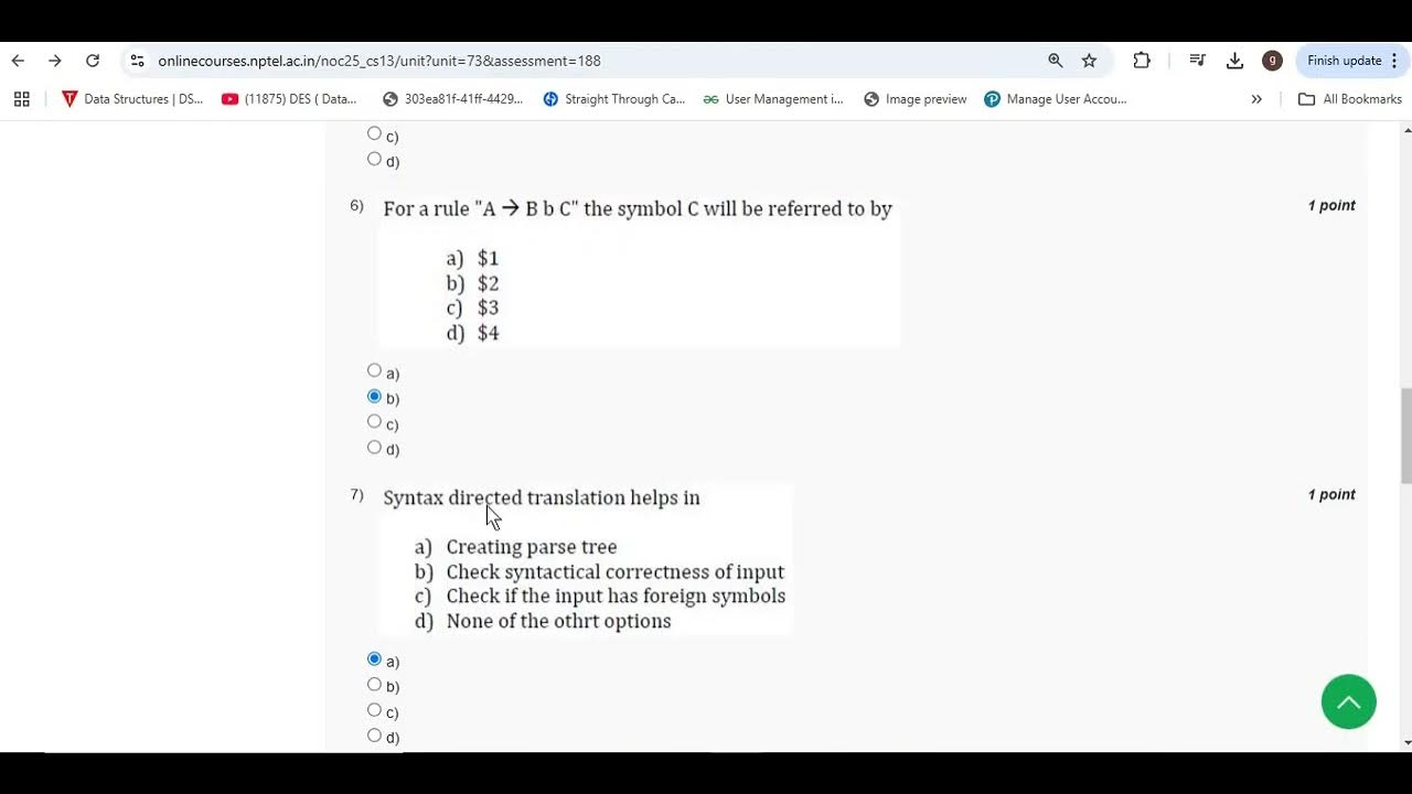 Compiler Design week 7 Assignment Solution NPTEL 2025 - YouTube