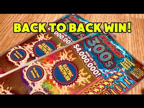 Electric 300s 🍀 Winner & Profit 🍀 Brand New Michigan Scratch off Ticket ...