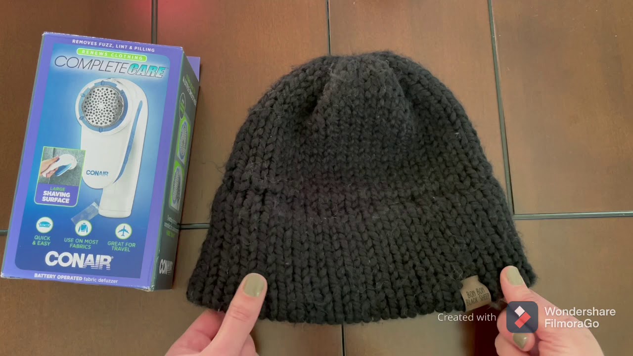 How to remove unwanted pilling on your hats and sweaters - YouTube