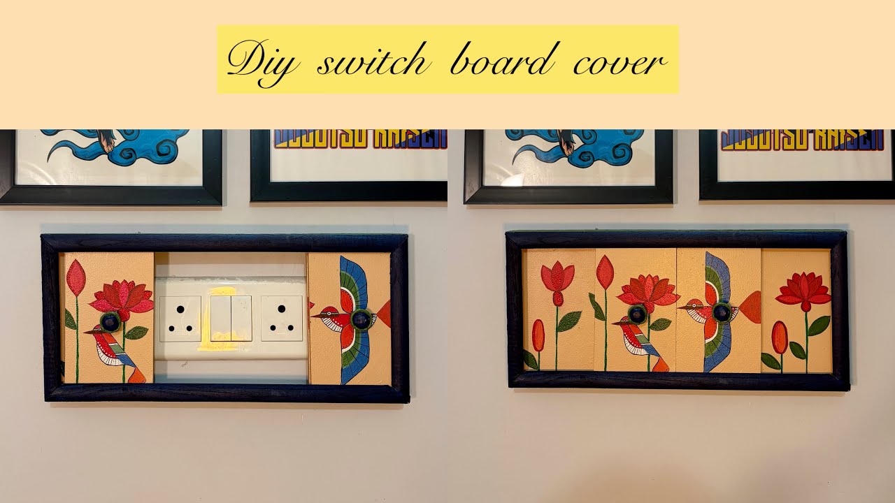 DIY Sliding Switchboard | Secret Switchboard Cover #DIYHomeDecor# ...