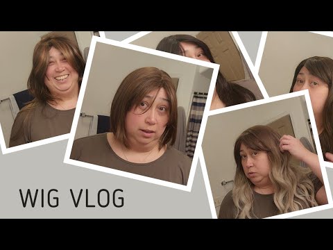 Trying on my wigs. - YouTube