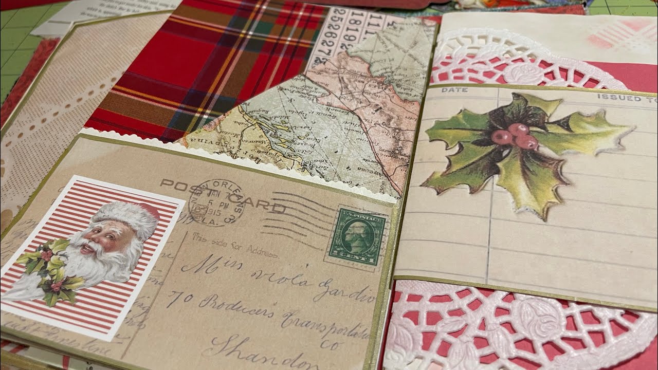 Christmas in July! Part 3 - 7 Ways to fill up white pages - YouTube