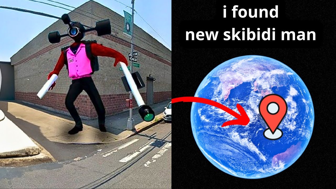 New skibidi tripod man vs tv man and toilet meme of google maps - YouTube
