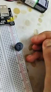 Making a buzzer make sound using a breadboard - YouTube