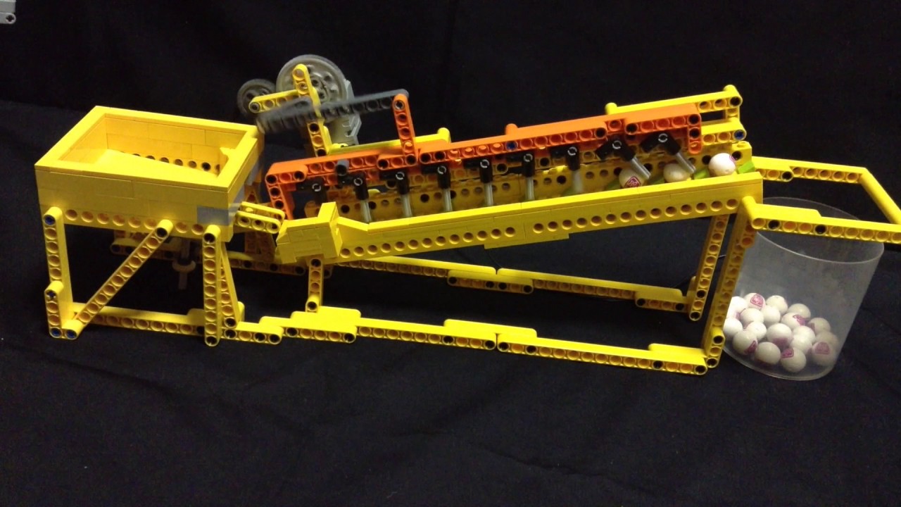 LEGO GBC Module "Flywheel Launcher" original design by legomotive - YouTube