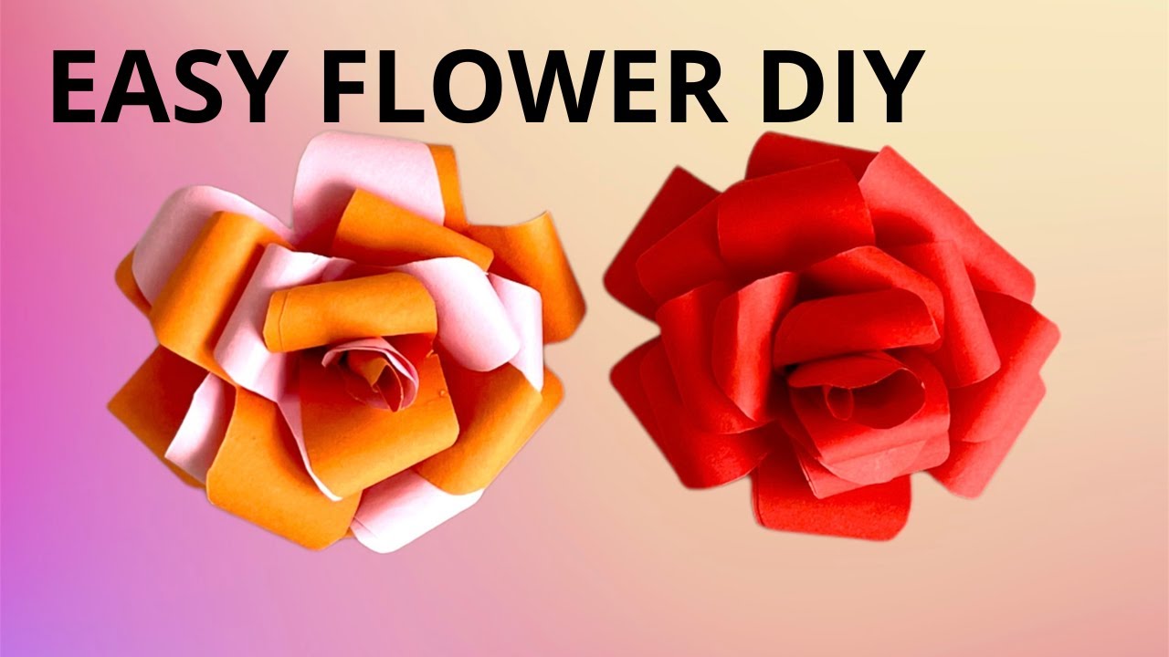 BEAUTIFUL FLOWER DIY - EASY CRAFT TUTORIAL - YouTube