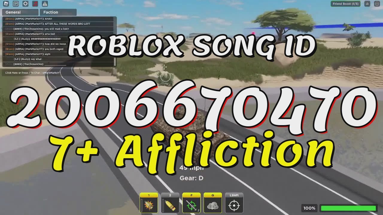 7+ Affliction Roblox Song IDs/Codes - YouTube