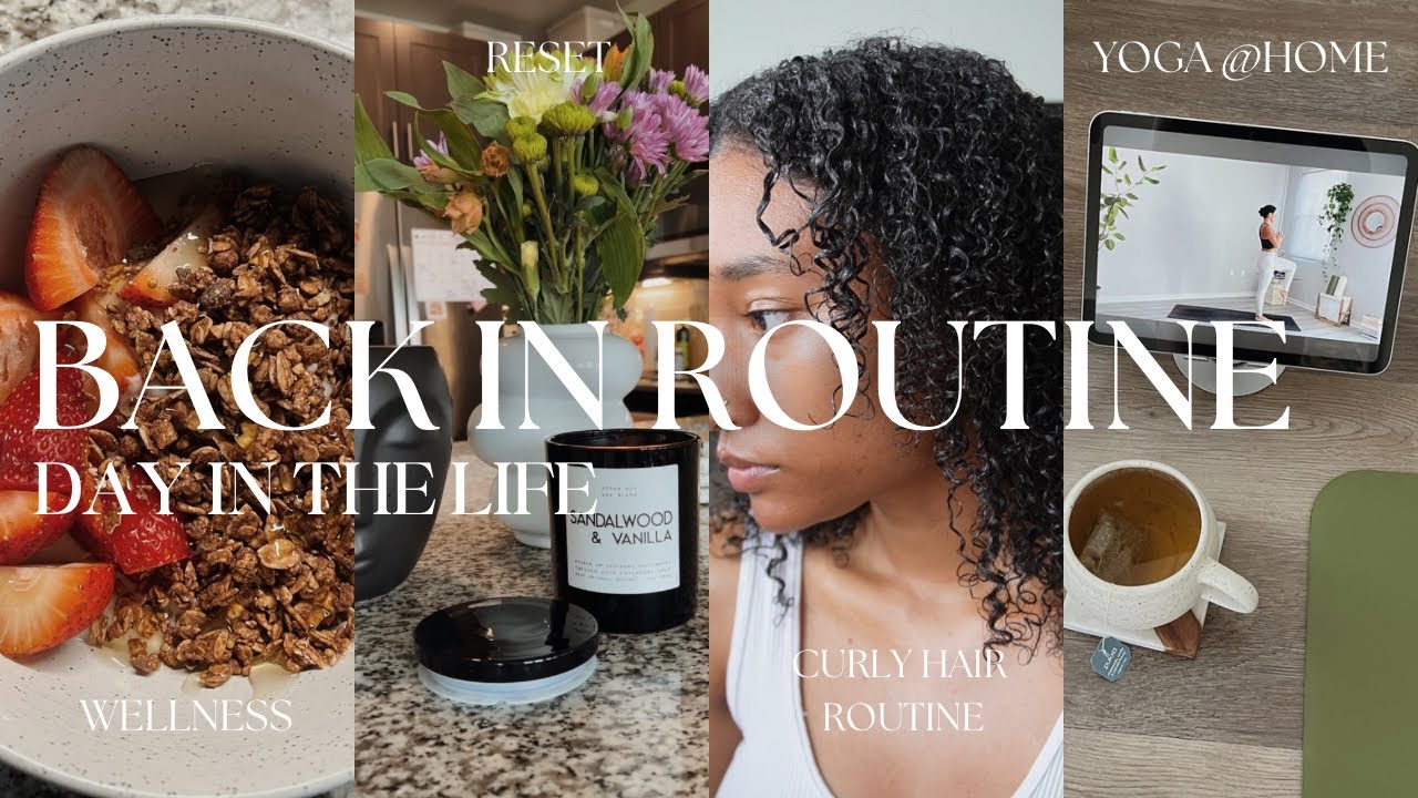 getting back into a healthy routine 🌿 | balanced day in the life vlog ...
