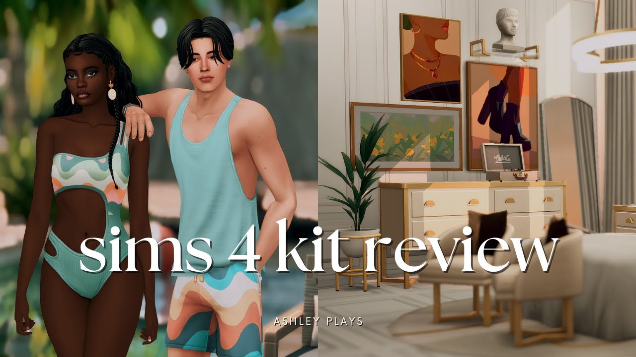 poolside splash & modern luxe kit overview | the sims 4 - YouTube