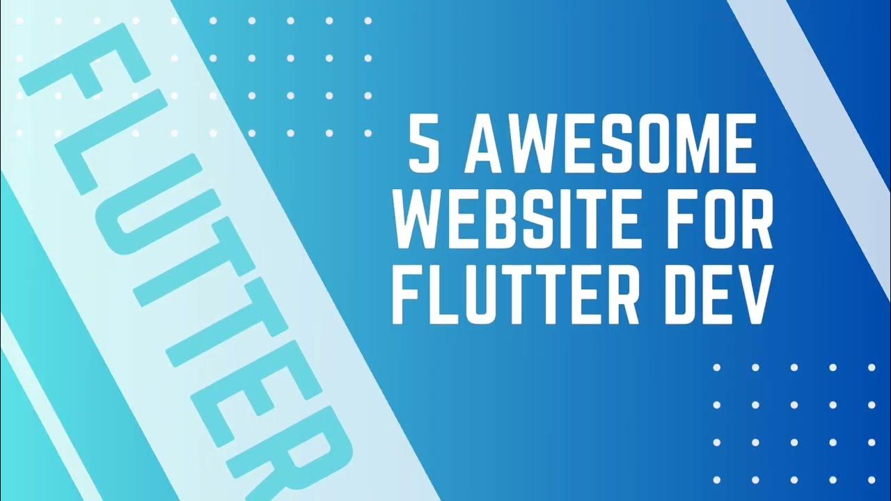 Flutter Learning Made Easy: 5 Websites You Need to Visit!📲 #flutter ...