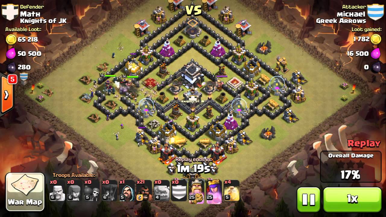 Clash of Clans War - Knights of JK - YouTube