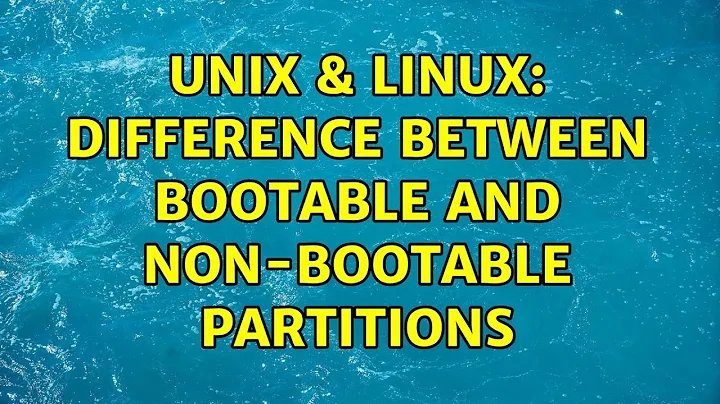 [Solved] Difference between bootable and non-bootable | 9to5Answer