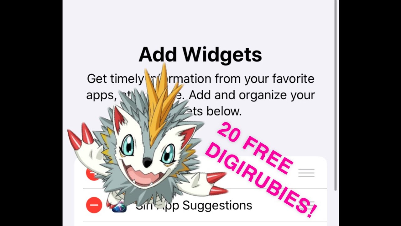 How To Set Up A Widget In Digimon ReArise - YouTube