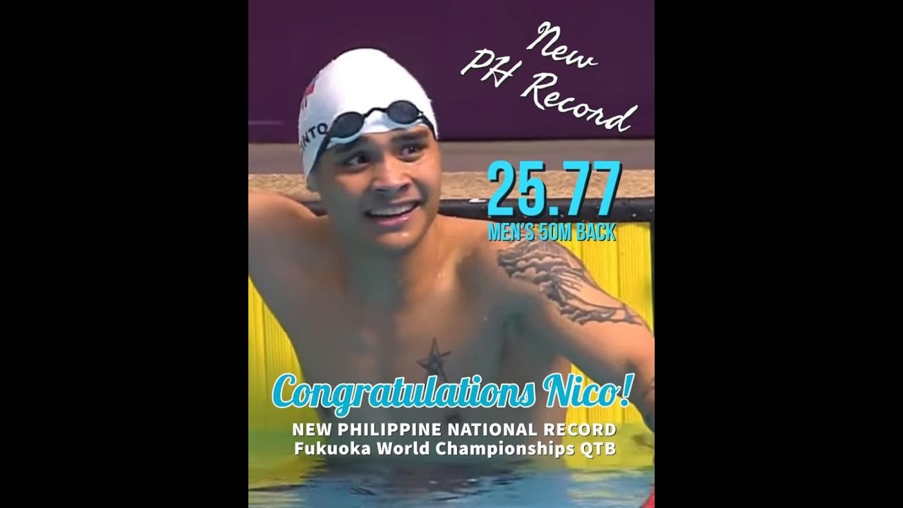 Jerard Jacinto - Philippines Record holder in backstroke - YouTube
