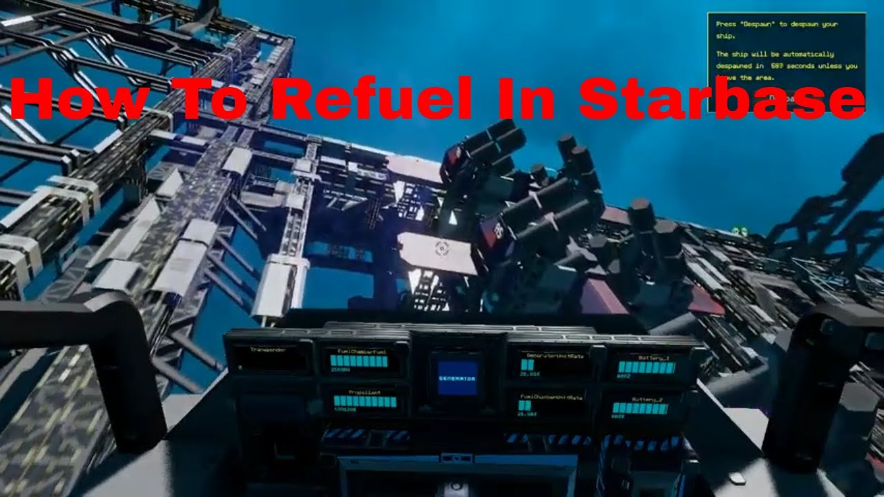 How To refuel Your Ship In Starbase - YouTube